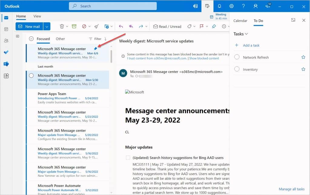 Neues Outlook: Übersicht der Funktionen und Ansichten