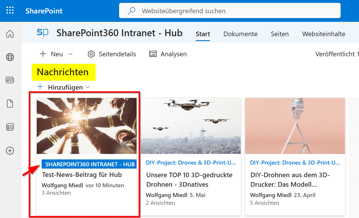 SharePoint Homepage einrichten – richtige Seitentypen wählen